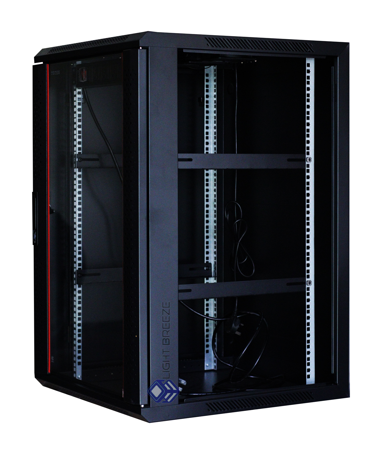 18U Wall Mount Rack 600x600 - Light Breeze